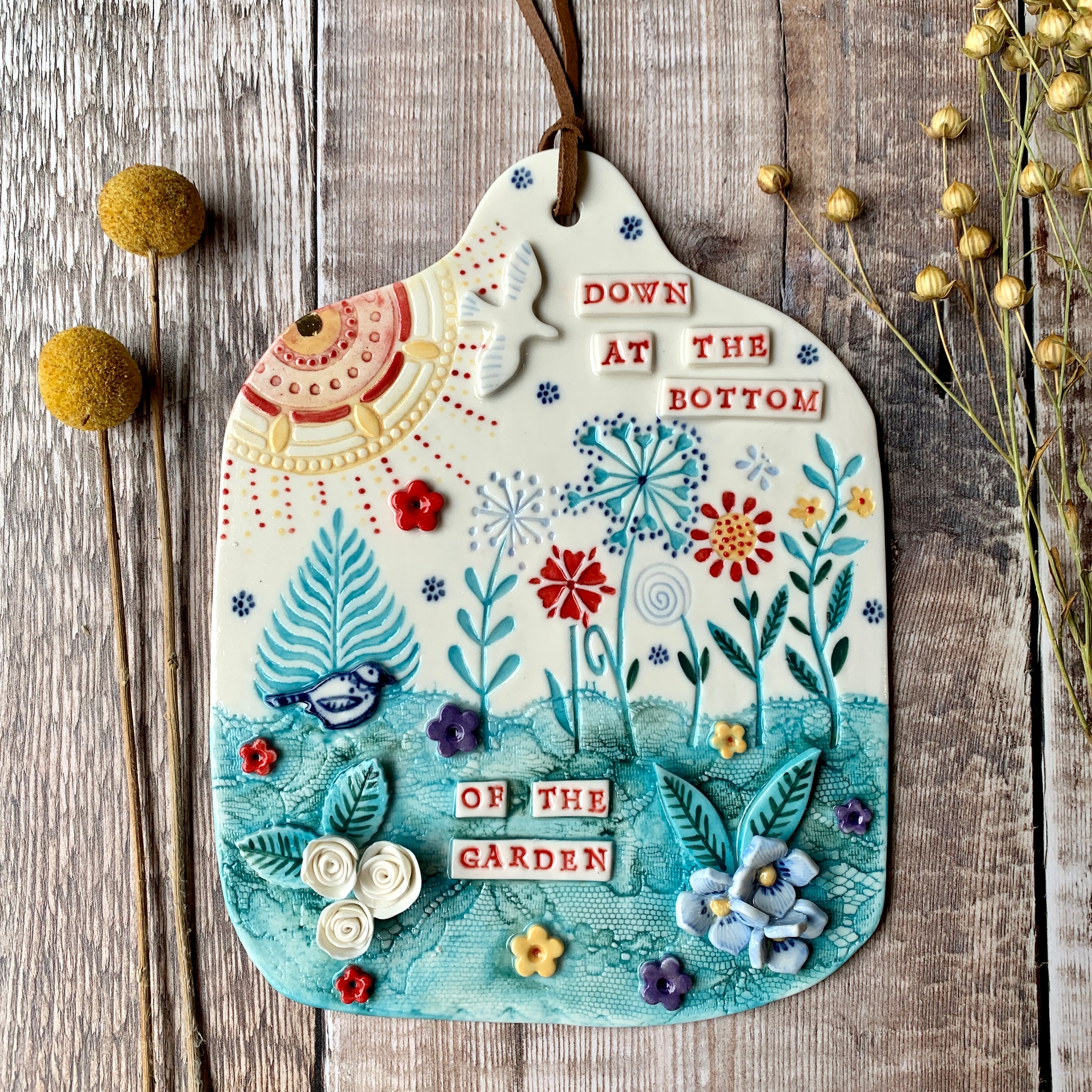 Hanging Garden Plaque – Katie Almond Ceramics