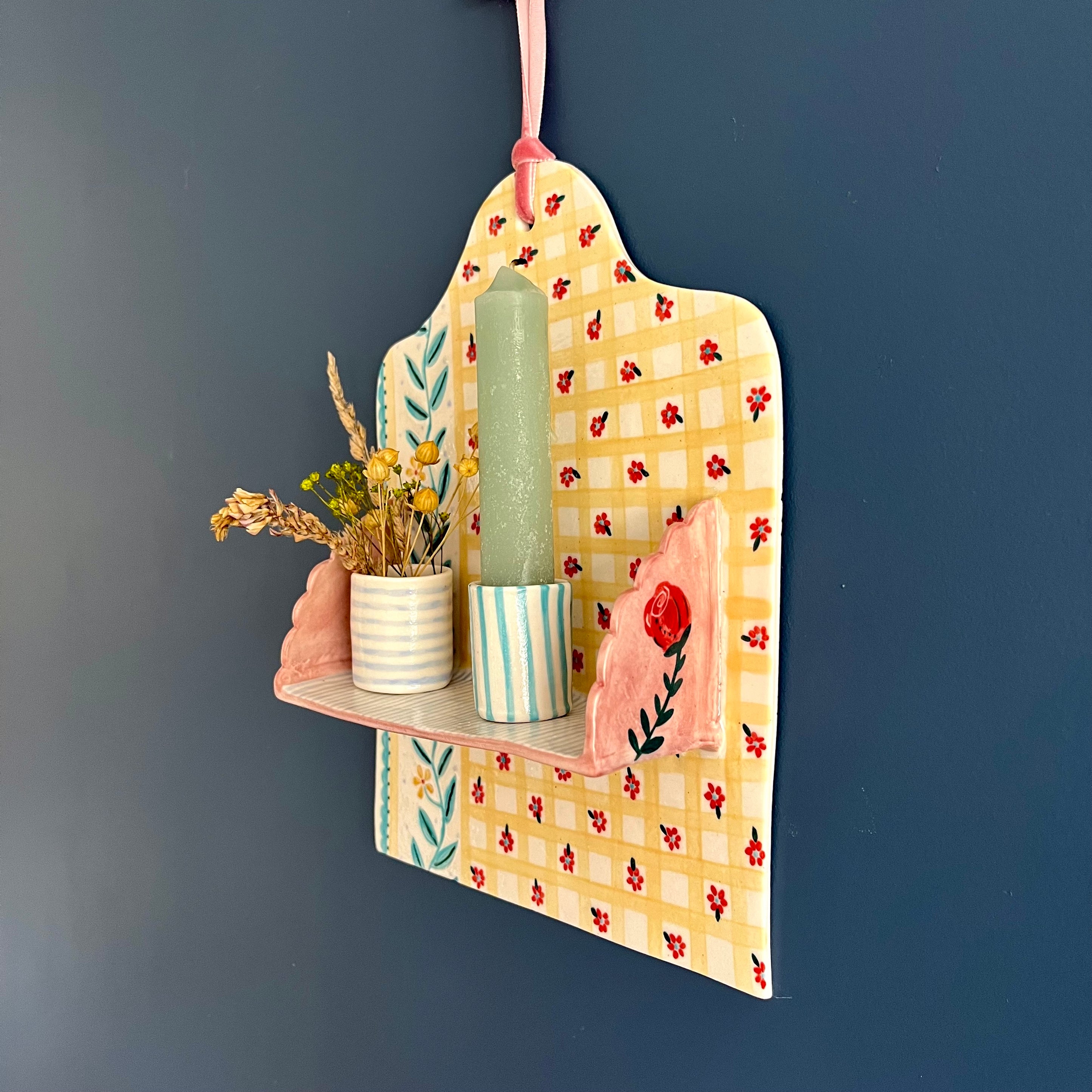 Porcelain wall shelves – Katie Almond Ceramics